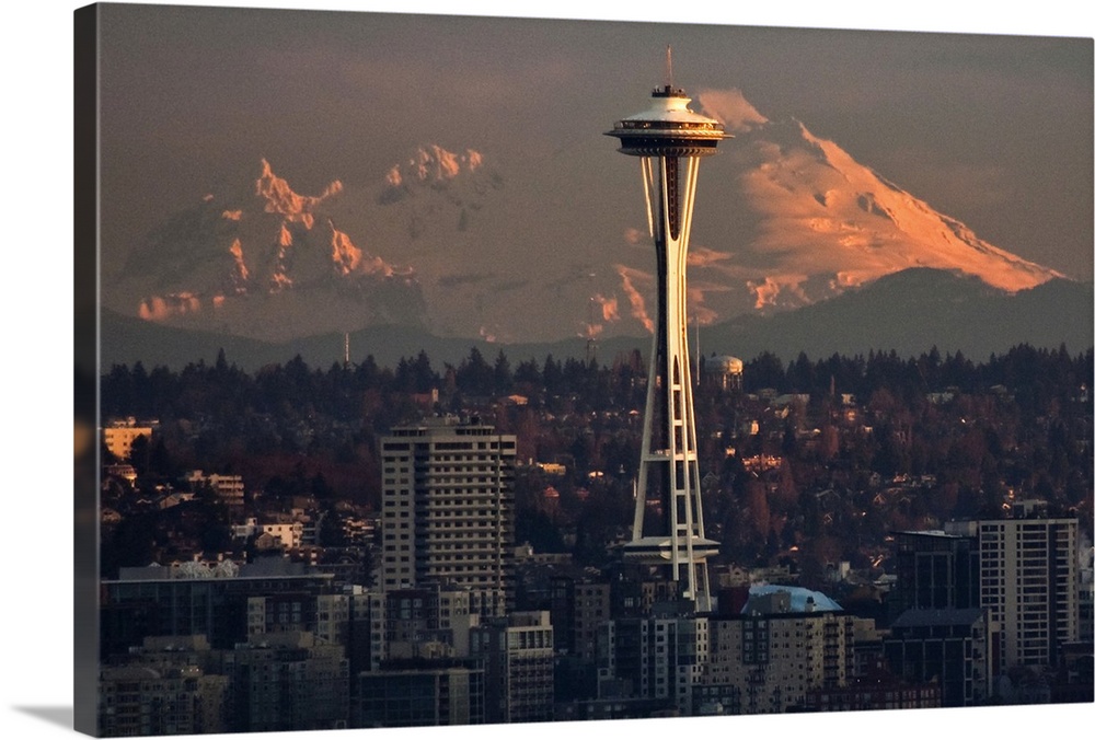 Space Needle Sunrise | Great Big Canvas