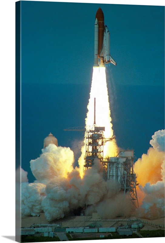 Space Shuttle Challenger Lifting Off | Great Big Canvas