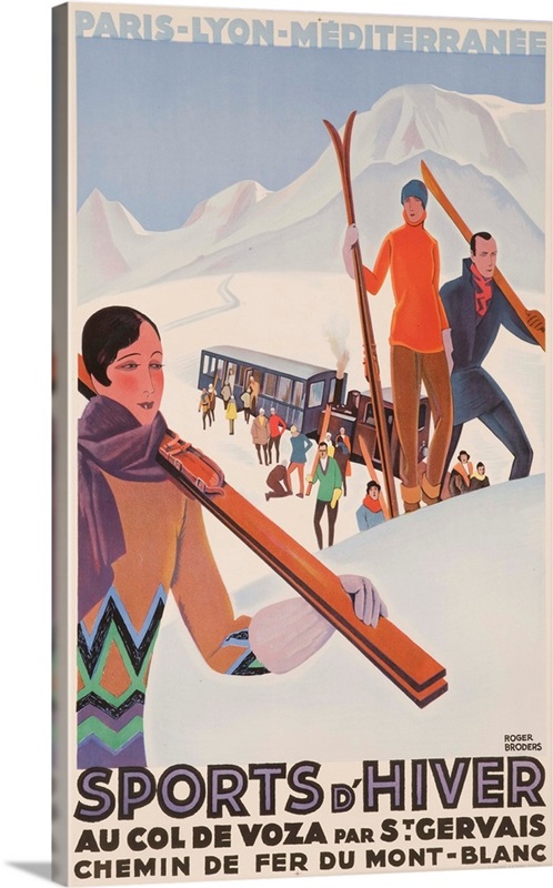 Sports D'Hiver, French Plm Ski Poster | Great Big Canvas
