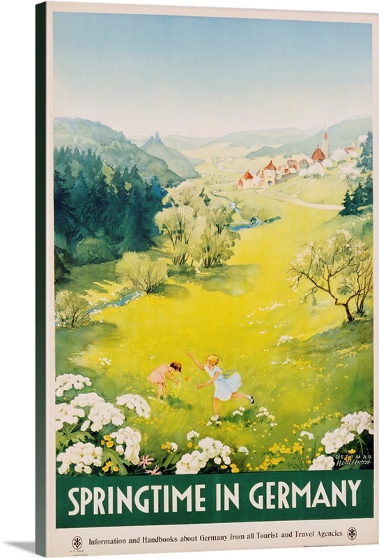 Springtime In Germany Poster By Dettmar Nettelhorst | Great Big Canvas