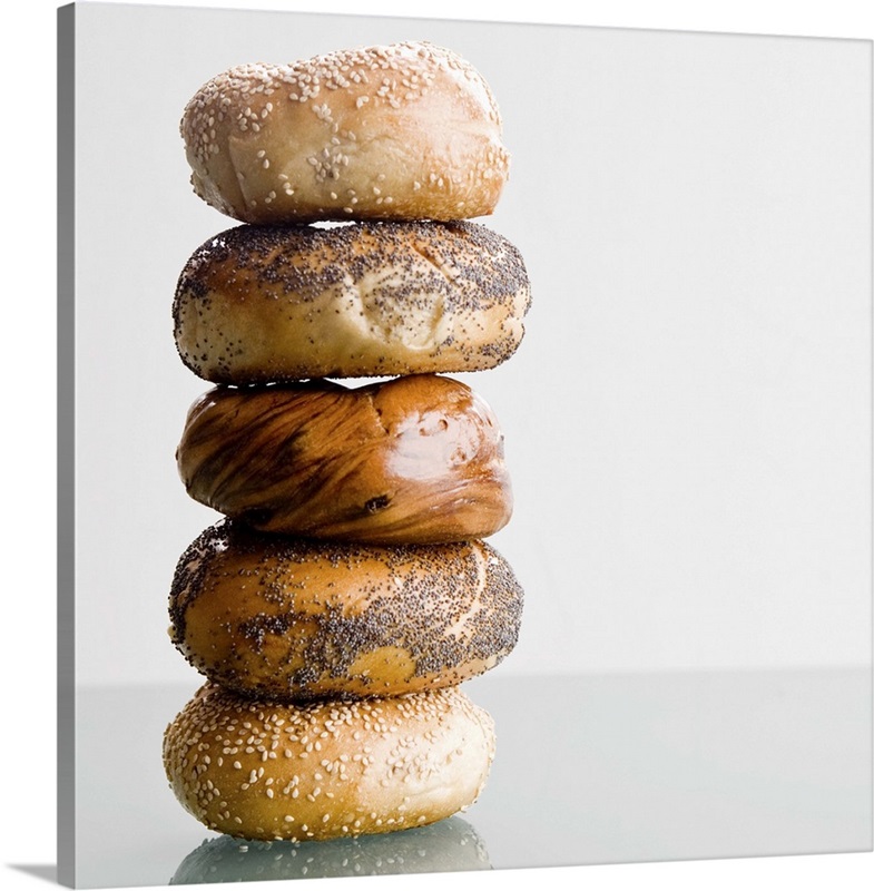 Stack of bagels | Great Big Canvas