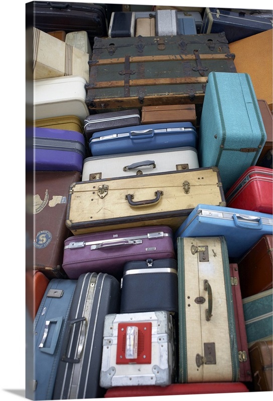 stacked suitcases | Great Big Canvas