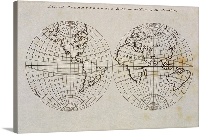 Stereographic map | Great Big Canvas