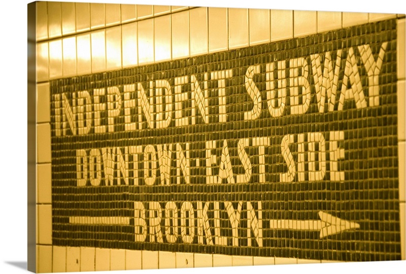 Subway sign in New York City, USA | Great Big Canvas