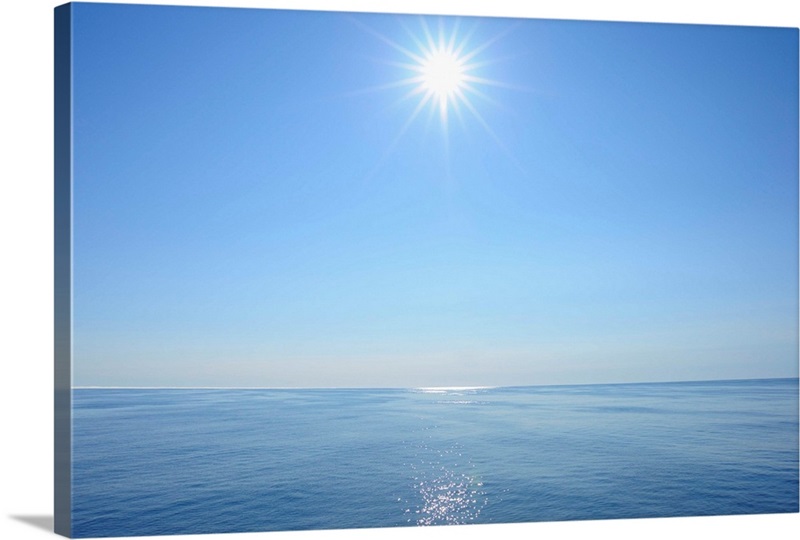 Sun over Calm Sea | Great Big Canvas