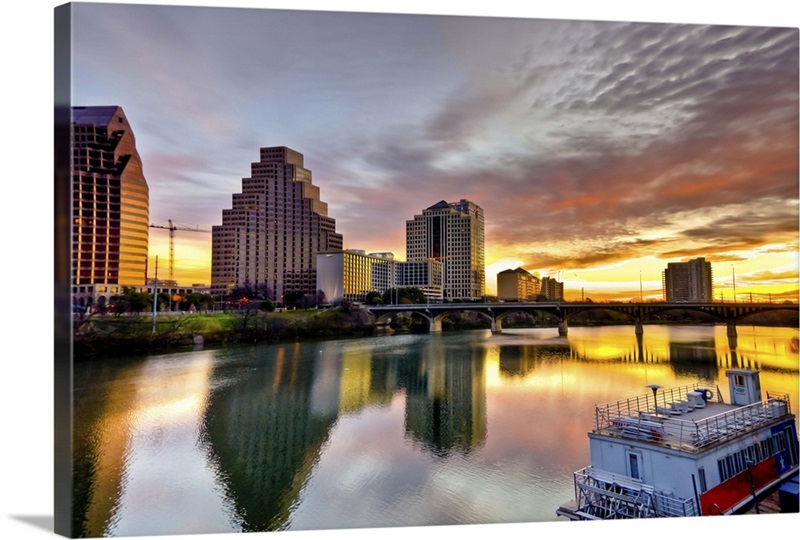 Sunrise on Lady Bird Lake | Great Big Canvas