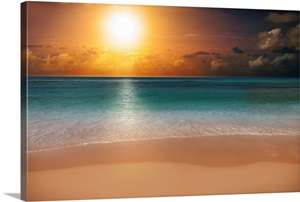 Sunrise over a beach Wall Art, Canvas Prints, Framed Prints, Wall Peels ...