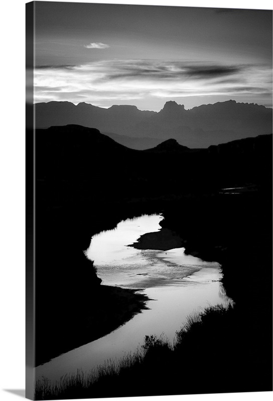 Sunset over the Rio Grande, Texas | Great Big Canvas