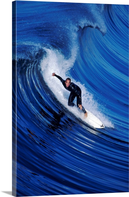 Surfer Riding A Wave | Great Big Canvas