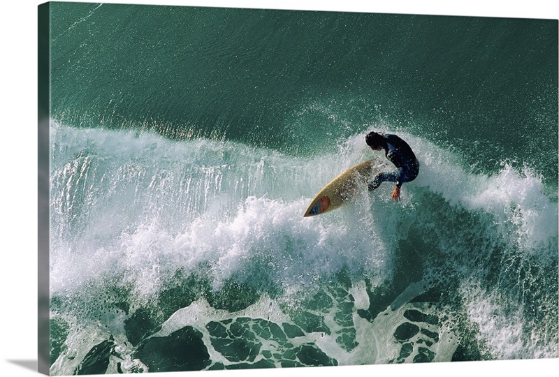 Surfer riding wave | Great Big Canvas