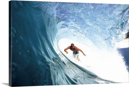 Surfing In The Tube | Great Big Canvas