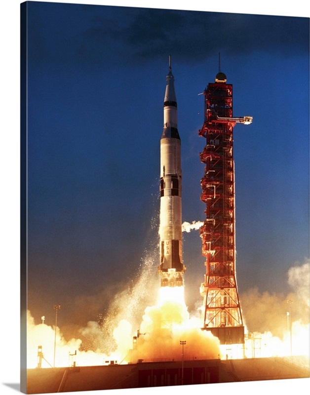 Test Firing Of A Saturn V | Great Big Canvas