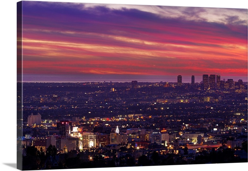 The Corner of Hollywood and Sunset | Great Big Canvas