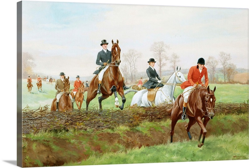 The Hunt By George Derville Rowlandson | Great Big Canvas