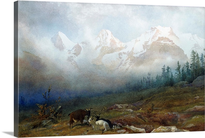 The Jungfrau, Monk And Eiger From Murren By Thomas George Cooper ...