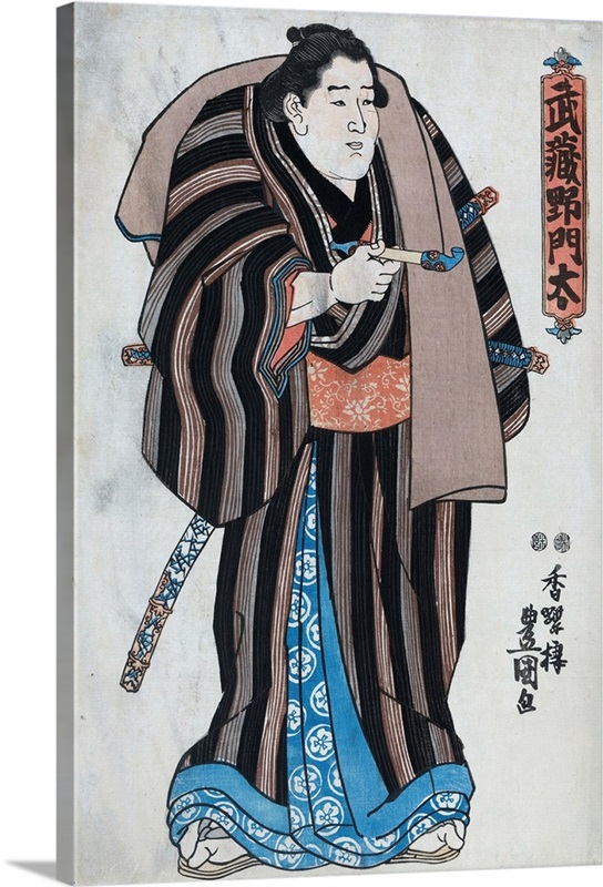 The Sumo Wrestler Musashino Monta By Utagawa Toyokuni | Great Big Canvas