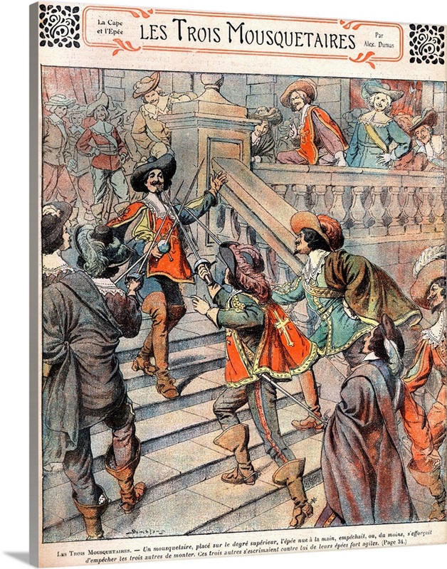 The Three Musketeers, Book Illustration | Great Big Canvas