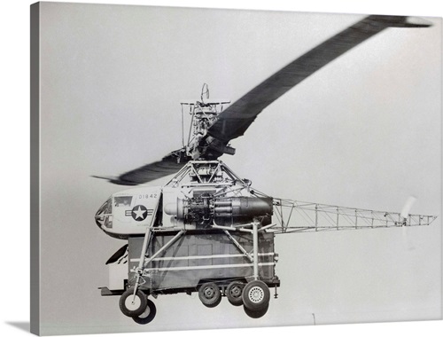 The XH-17 Helicopter in Flight | Great Big Canvas