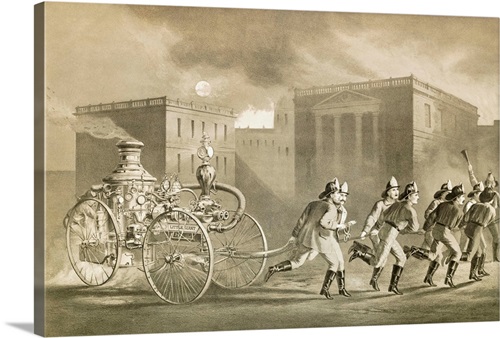 Third size steam fire engine built by the Silsby Manufacturing Co ...