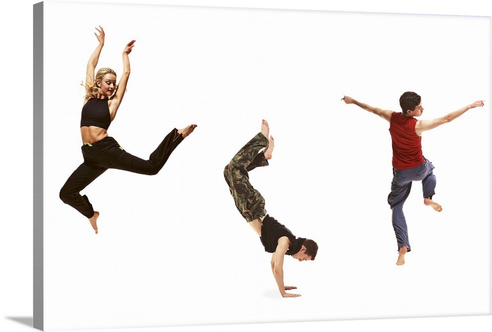 three young dancers performing Wall Art, Canvas Prints, Framed Prints ...