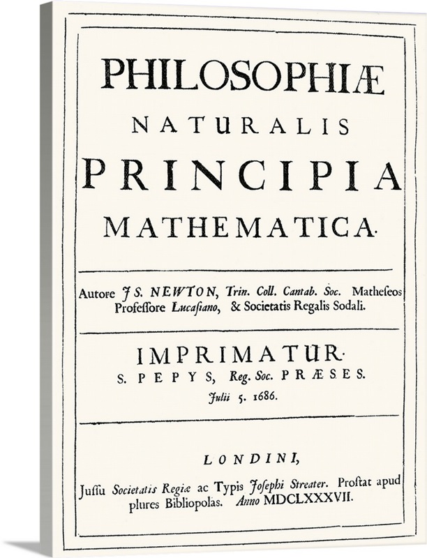 Title Page of Newton's Philosophiae Naturalis Principia Mathematica ...