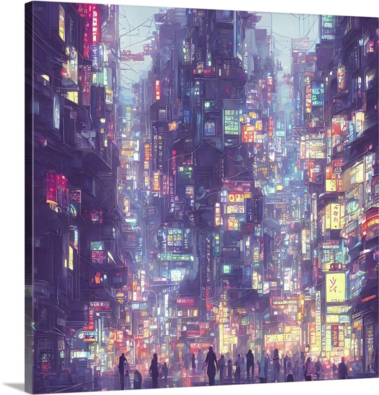 Tokyo Buildings Scene V | Great Big Canvas