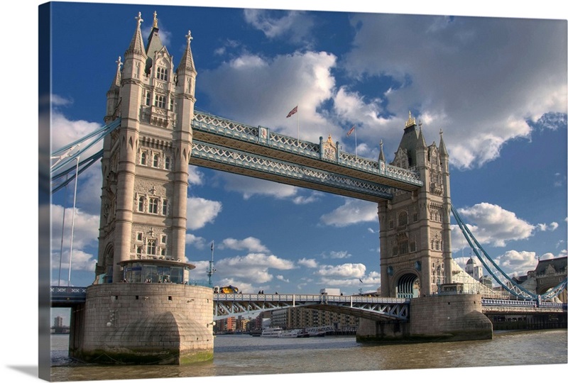 Tower Bridge is combined bascule and suspension bridge in London ...