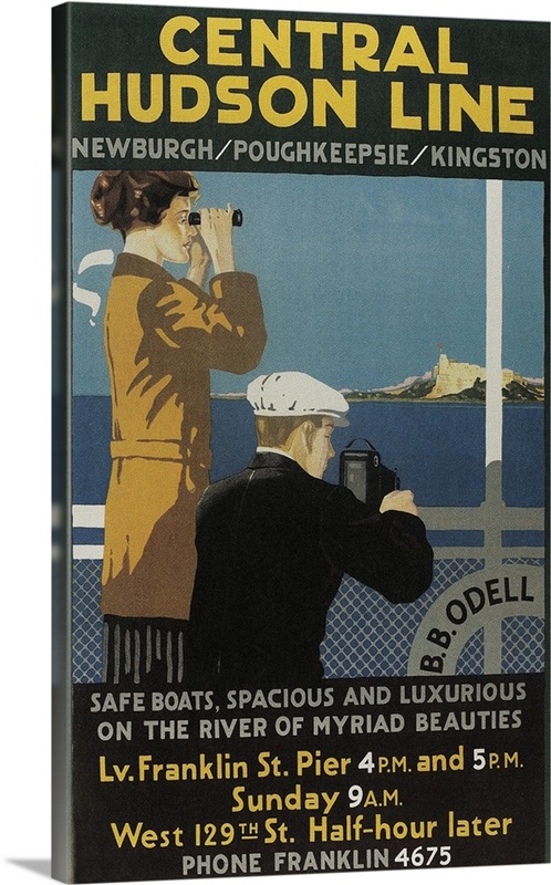 Travel Poster, Central Hudson Line | Great Big Canvas