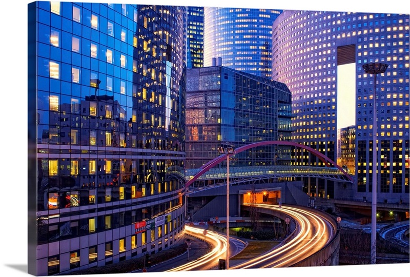 View of Paris at night, France. | Great Big Canvas