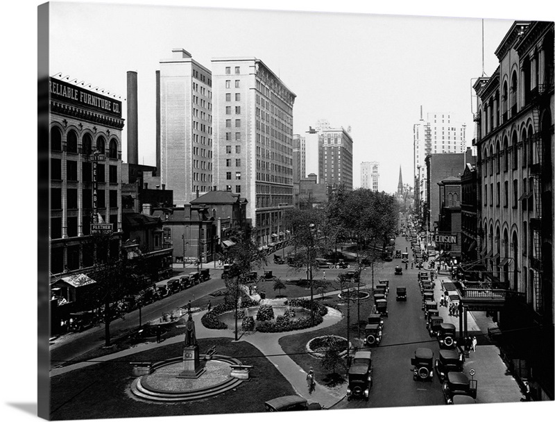 Washington Boulevard, Detroit, 1920 | Great Big Canvas