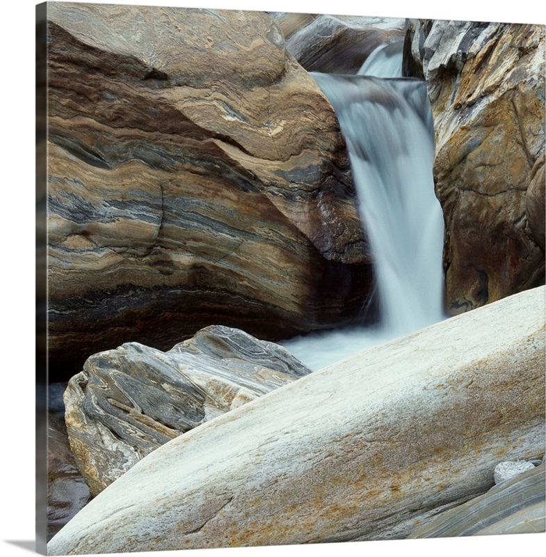 Waterfall In Verzasca Valley | Great Big Canvas