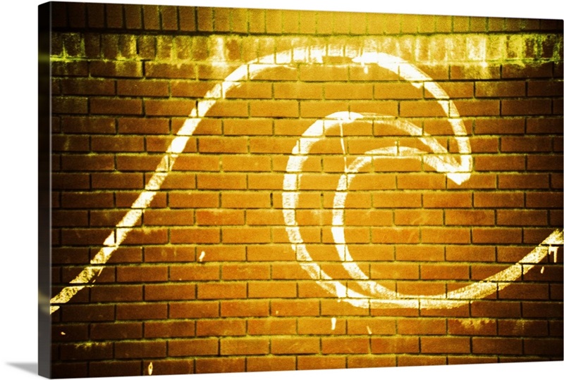 Wave graffiti on Newquay wall | Great Big Canvas