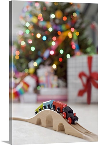 Wooden train set Wall Art, Canvas Prints, Framed Prints, Wall Peels ...