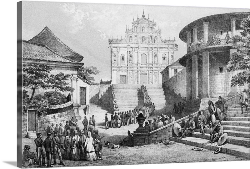 Worship At Jesuit Convent In Macao, China | Great Big Canvas