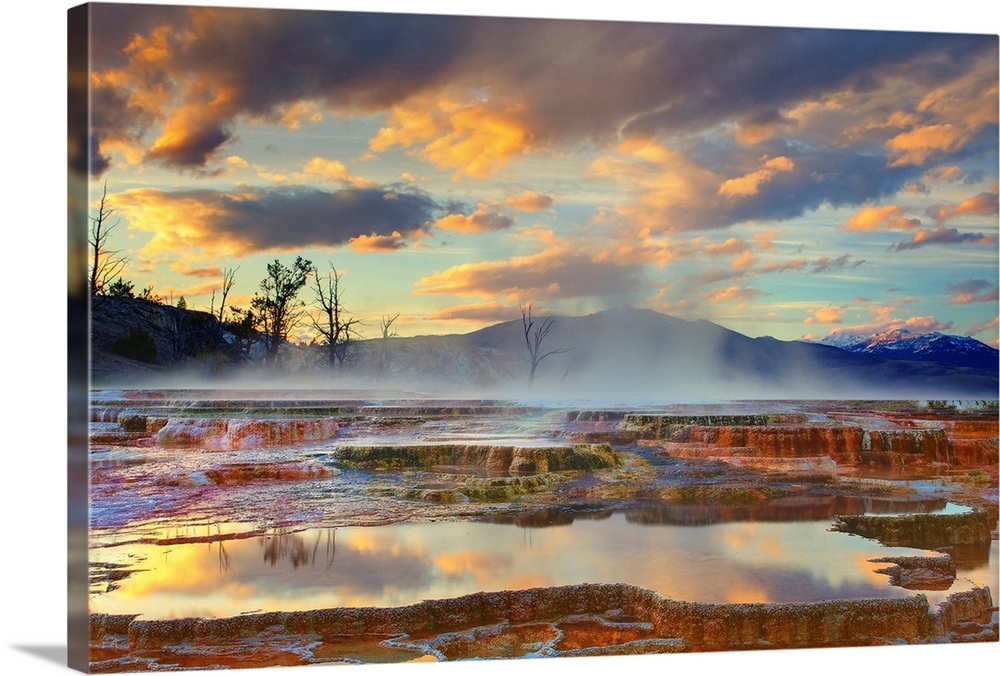 Yellowstone National Park-Mammoth Hot Springs Wall Art, Canvas Prints ...