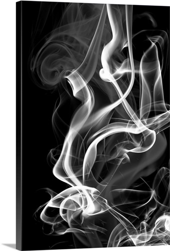 Black Smoke Abstract | Great Big Canvas