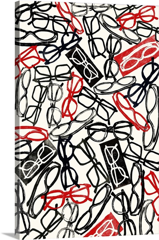 Scattered Eyeglasses Wall Art, Canvas Prints, Framed Prints, Wall Peels ...