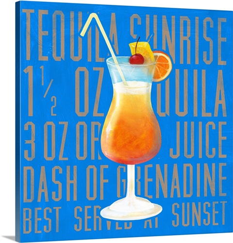Tequila Sunrise (square) | Great Big Canvas