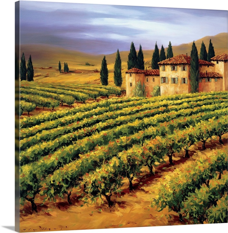 Villa in the Vinyards of Tuscany | Great Big Canvas