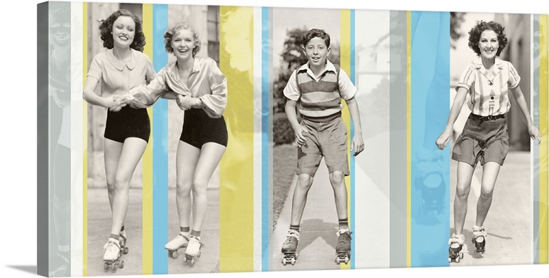 Vintage Roller Skating | Great Big Canvas