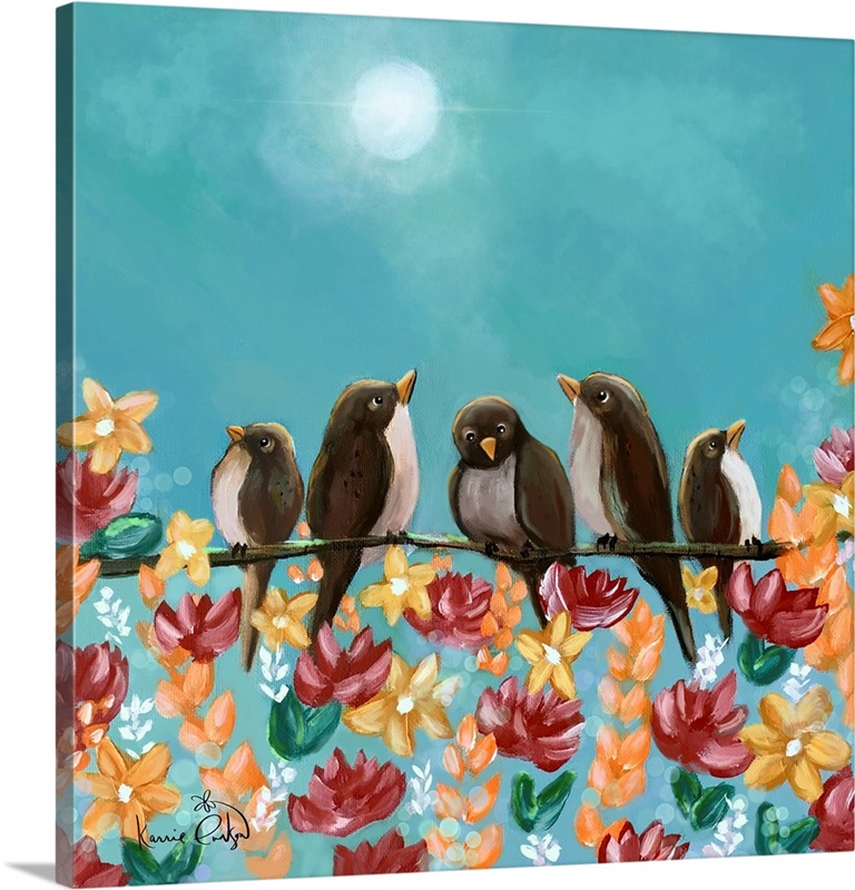 Birds By Moonlight | Great Big Canvas