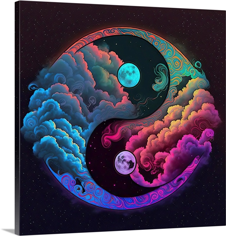 Clouded Yin Yang II | Great Big Canvas