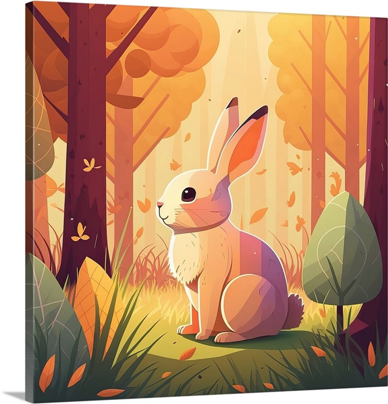 Forest Bunny IV | Great Big Canvas