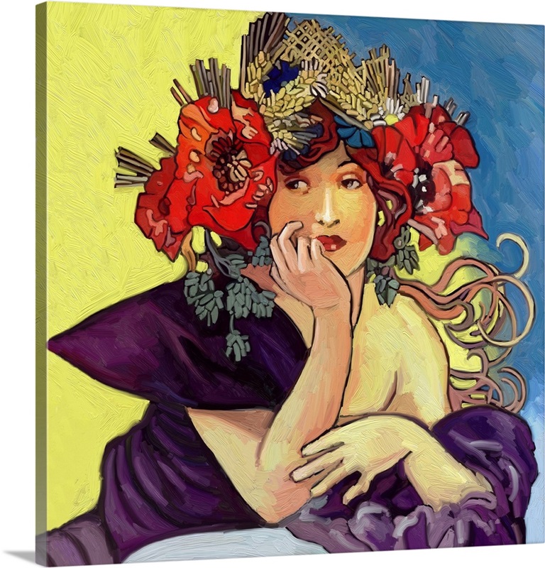 Mucha Lady | Great Big Canvas