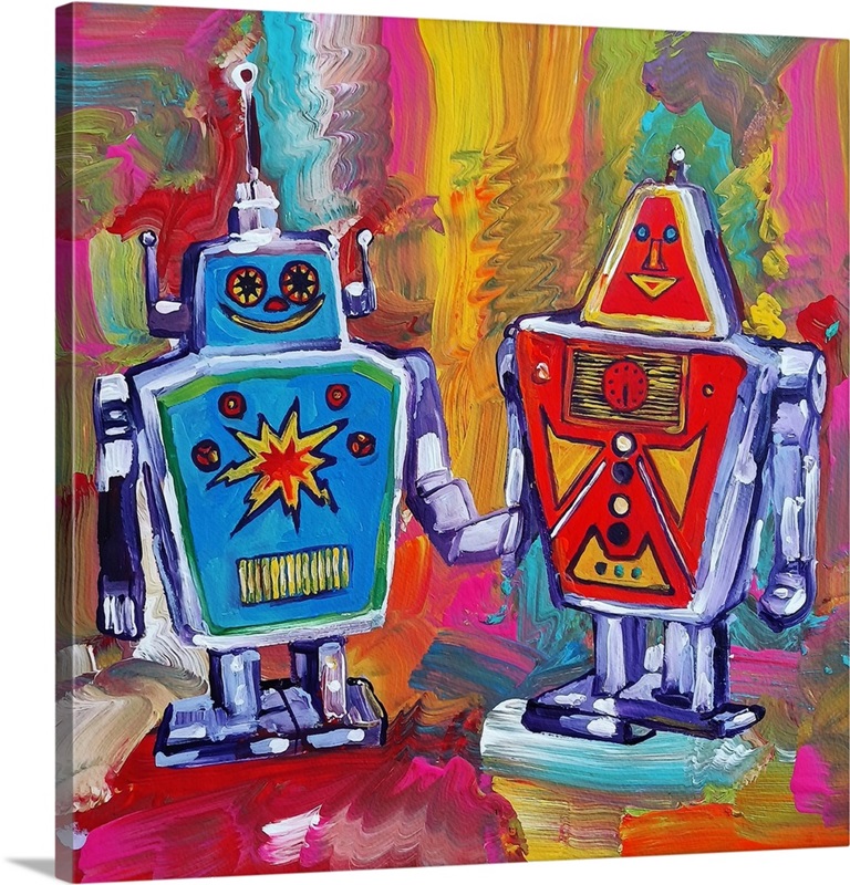 Robots Duo | Great Big Canvas