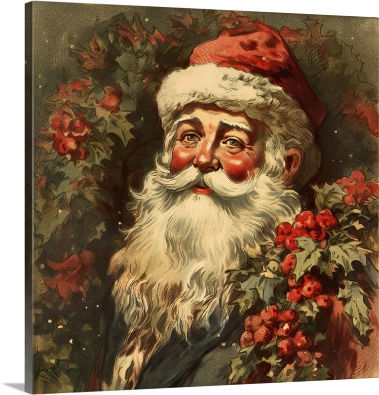 Santa Portrait 10 | Great Big Canvas