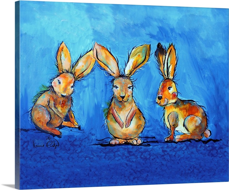 Three Bunnies Wall Art, Canvas Prints, Framed Prints, Wall Peels ...