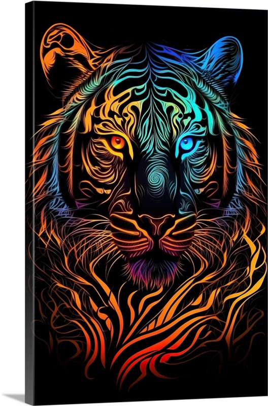 Tiger Neon | Great Big Canvas