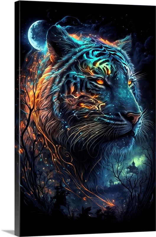 Twilight Tiger I Great Big Canvas