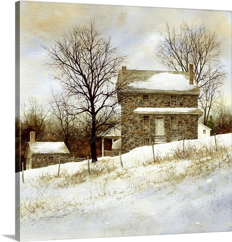 Winter At The Chad House | Great Big Canvas